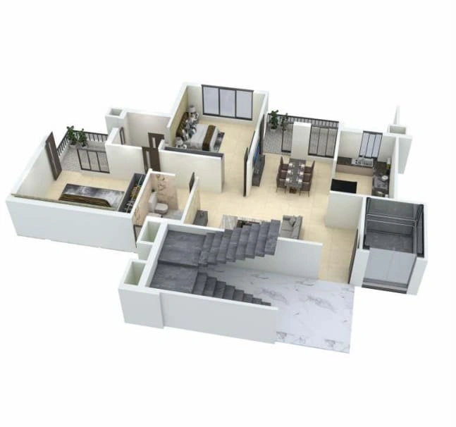 BJBF Heights 2BHK Flat For Sale In Sector 127, Kharar -Mohali ...